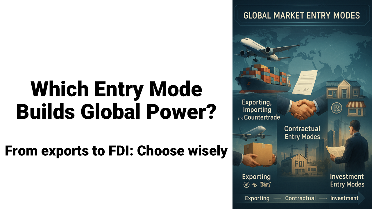 Export, License, or Invest? How to Choose the Right Global Market Entry ...