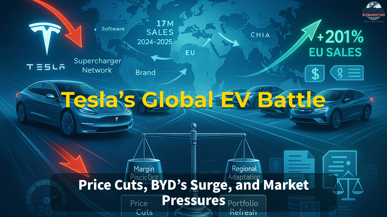 Tesla vs BYD: Global EV Battle for Market Leadership